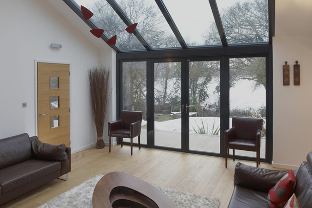 Solarlux Glazed Atrium Wintergarden, Buckinghamshire